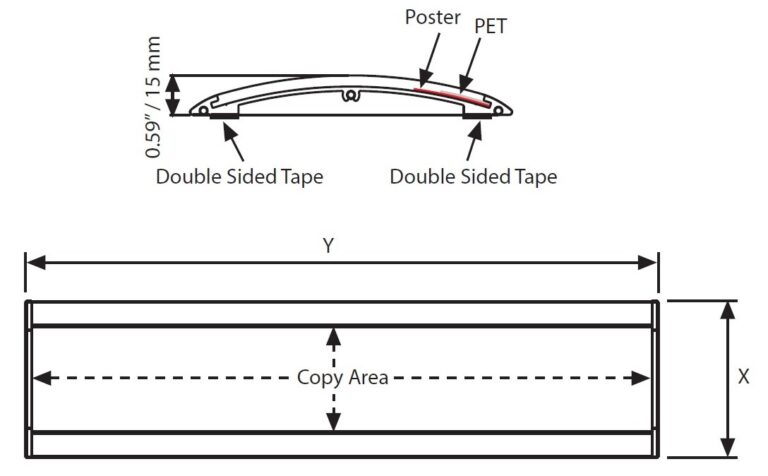 Wall Sign System 2.05” - MT Displays