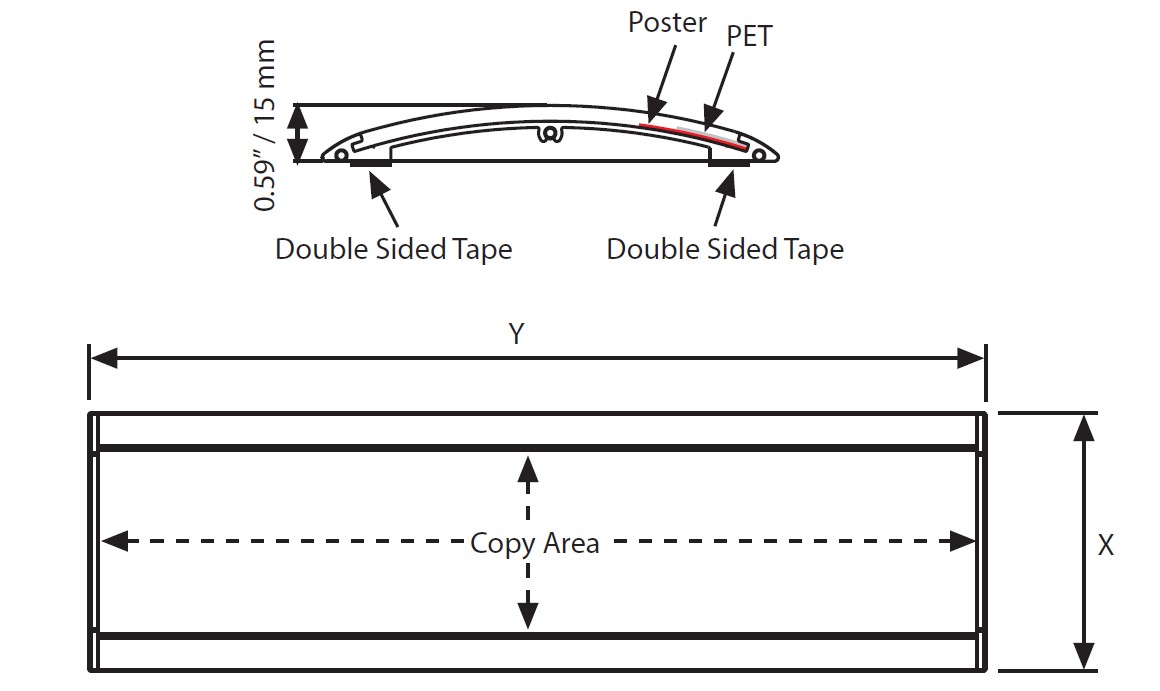 Wall Sign System 2.91” - MT Displays