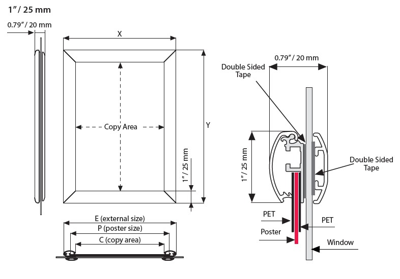 Window Frames 1" - MT Displays